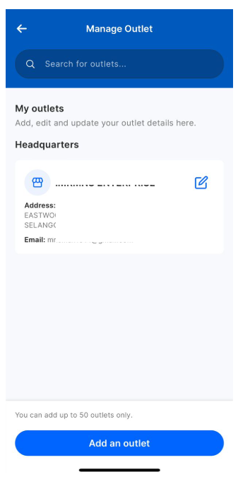 How do I register a new or additional outlet/branch? – Merchant Help Center